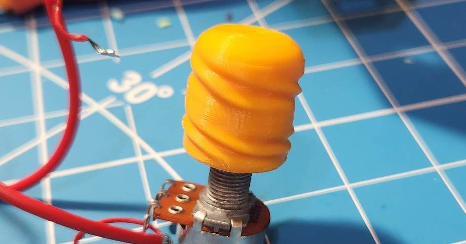 Swirly Guitar Knob (Press fit, 6 mm) by The Slunktator | Download free ...