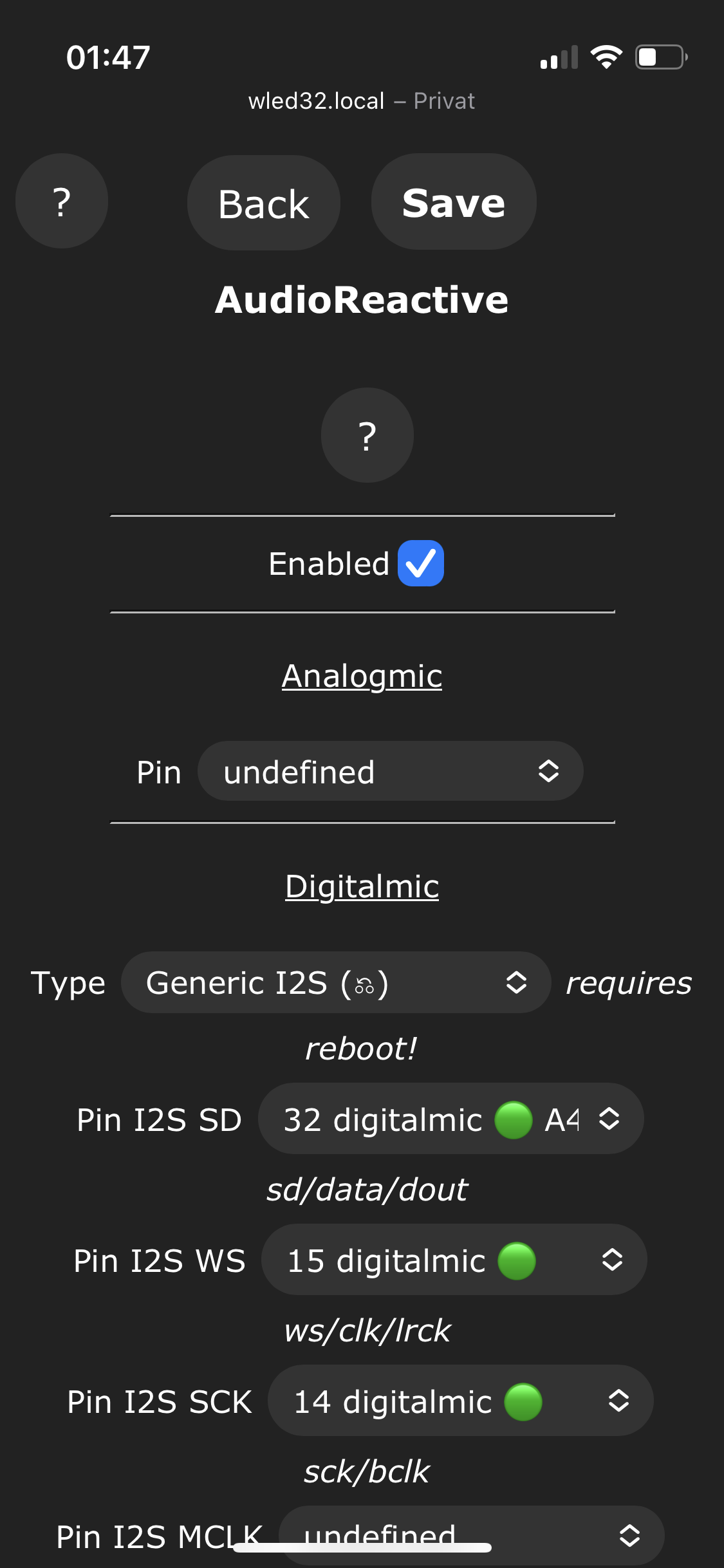LED RGB Matrix WS2812B ESP32 WLED 32x32 round square grid screen IKEA ...