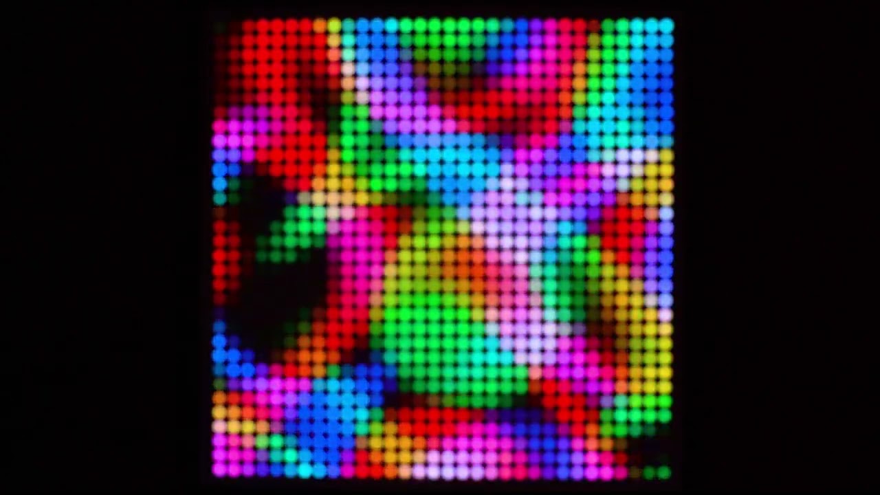 LED RGB Matrix WS2812B ESP32 WLED 32x32 round square grid screen IKEA ...