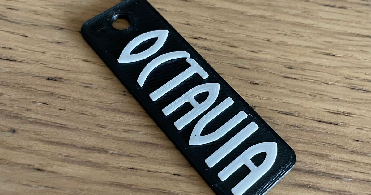 Skoda Octavia 1 Logo Keychain by Jonatan Lepík | Download free STL ...