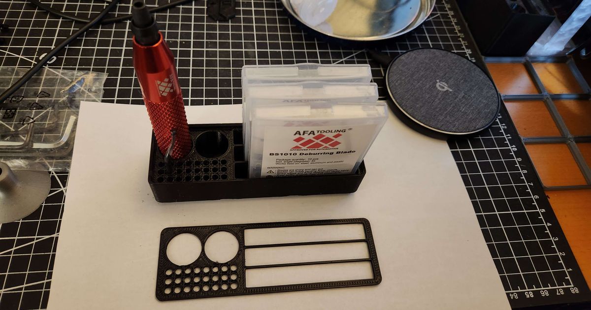 Gridfinity Holder for AFA Tooling Deburring Tool Kit by Alex Sargent | Download free STL model ...