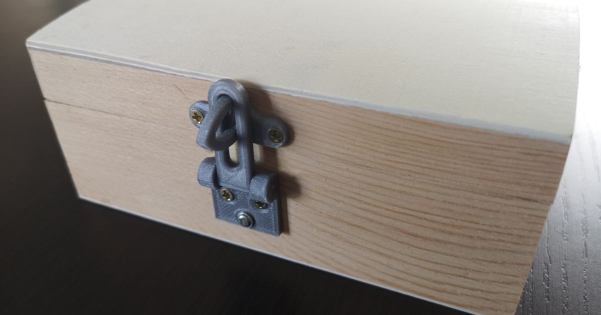 Gift Box Latch Lock by Chri81 | Download free STL model | Printables.com