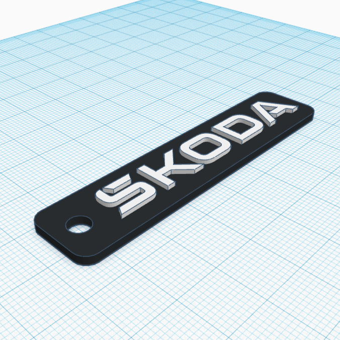 New Skoda Logo Keychain by Jonatan Lepík | Download free STL model ...