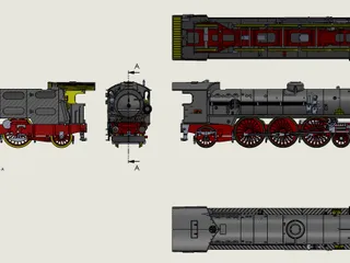 Steam locomotive FS 691 by Paolo | Download free STL model | Printables.com