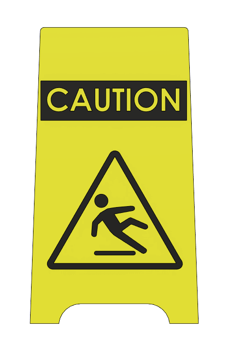 wet floor sign with symbol by Alraska91 | Download free STL model ...
