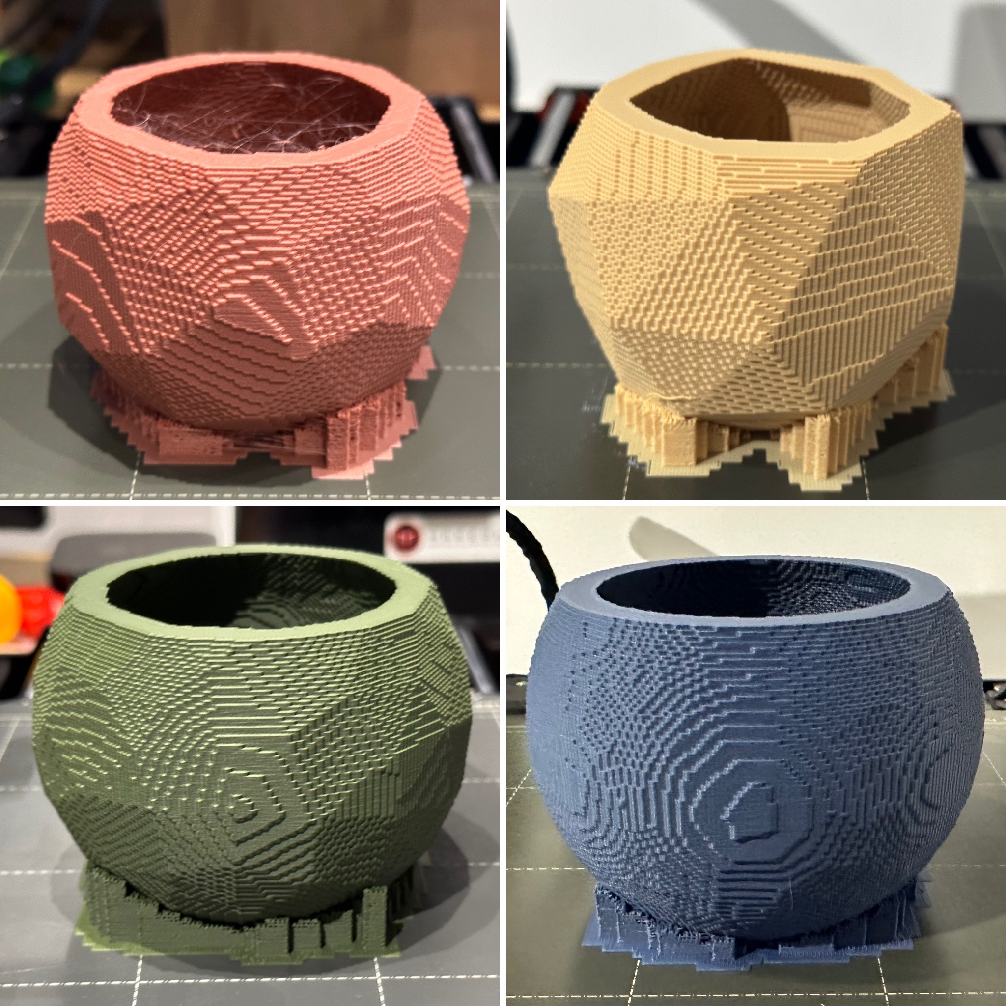 Elegant Voxelized Planters by Makerwiz | Download free STL model ...