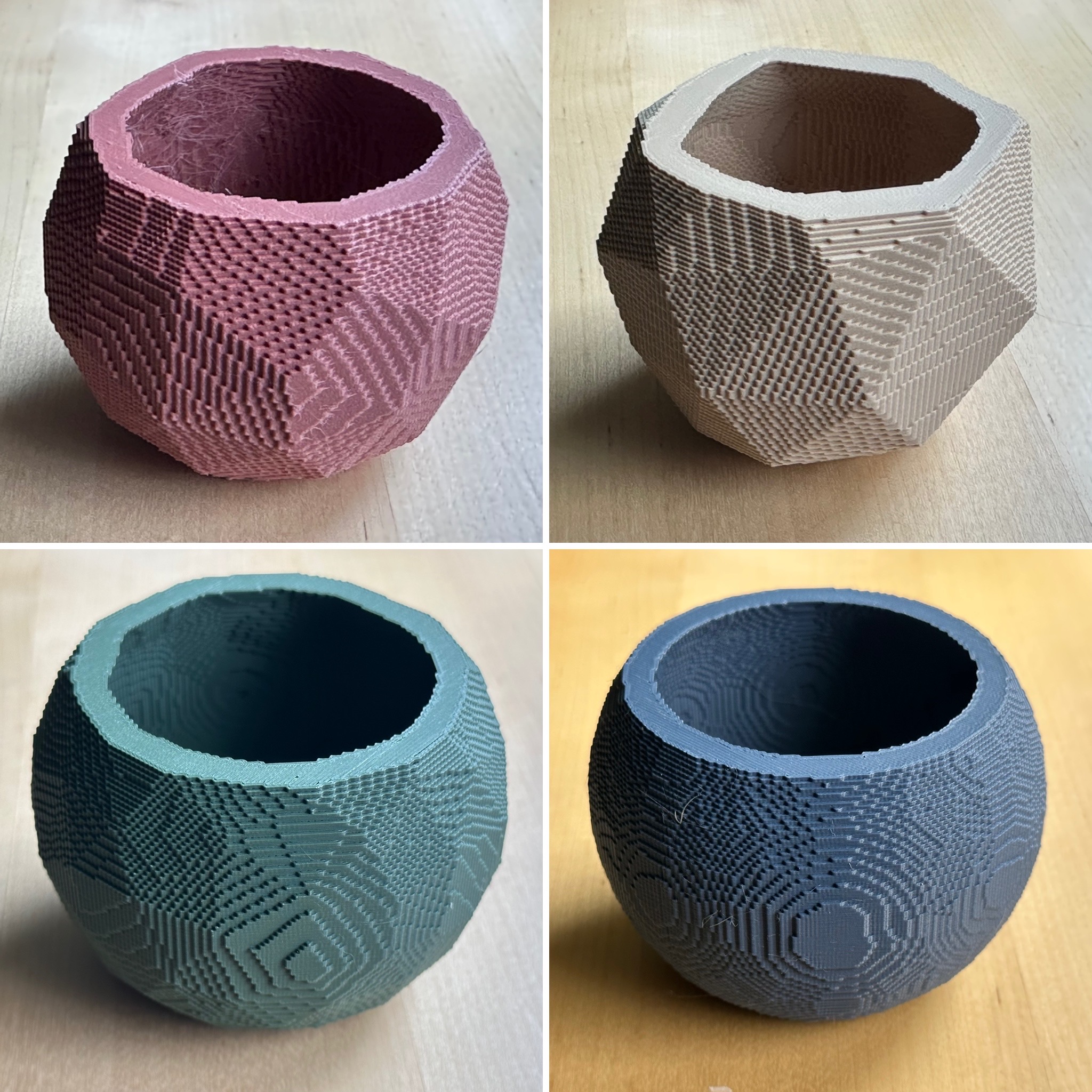 Elegant Voxelized Planters by Makerwiz | Download free STL model ...