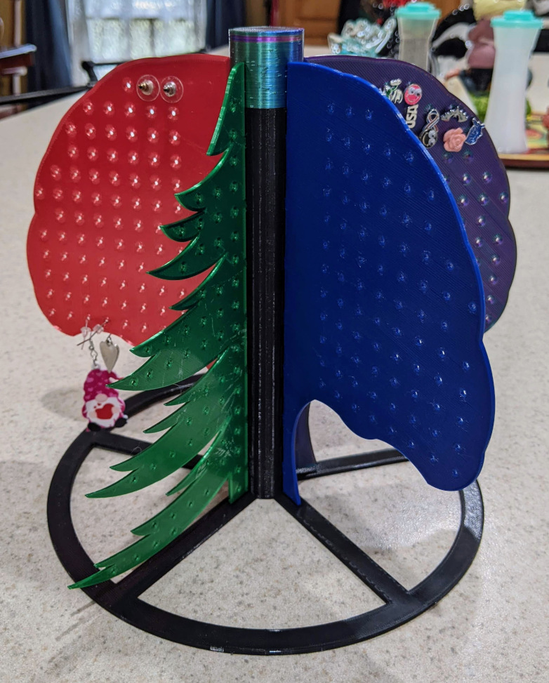 Earring Tree with Swappable Plates by Mark Hall | Download free STL ...
