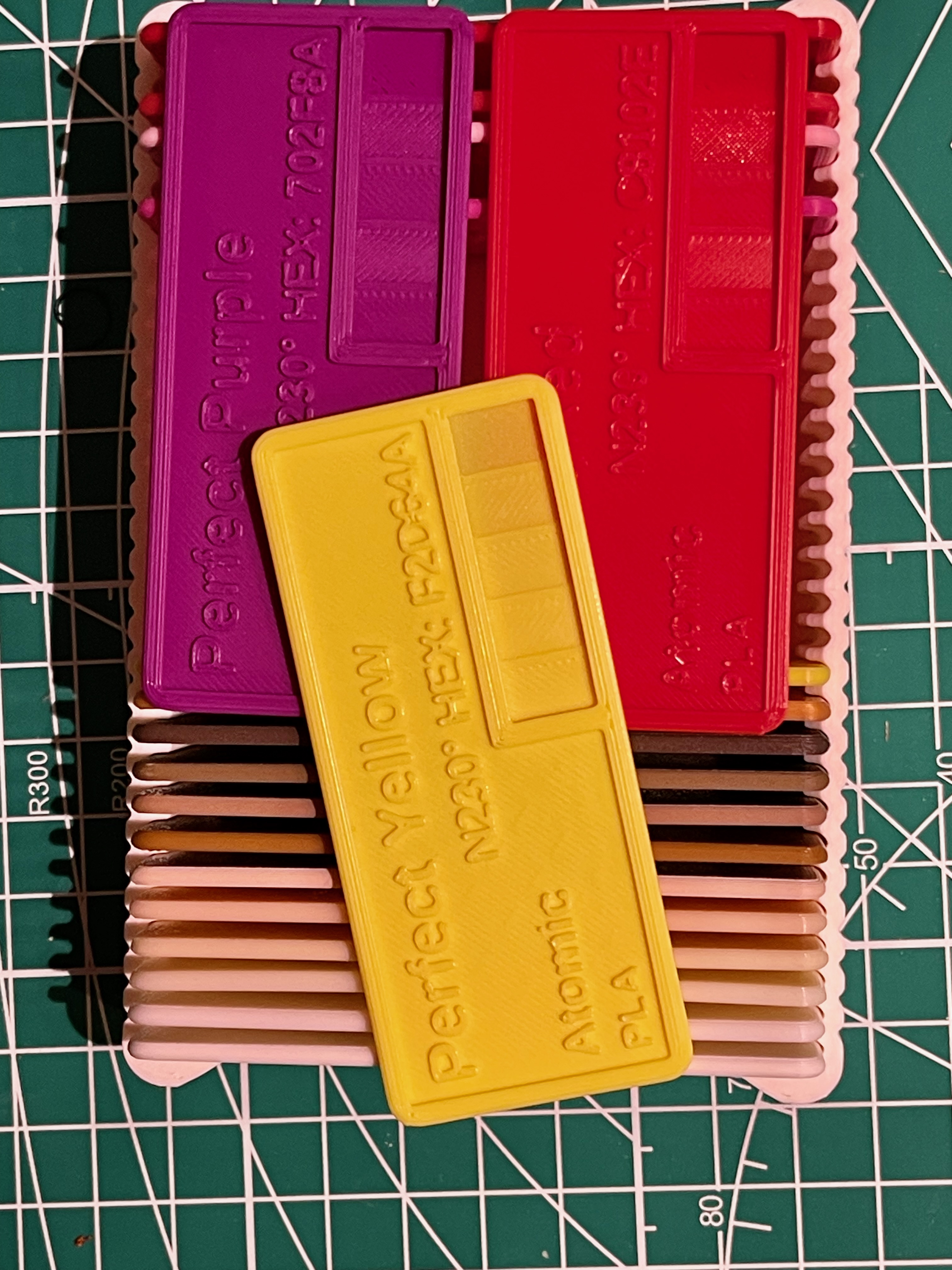 Filament Sample Swatches - Now with Color Hex Codes by John Hoke ...