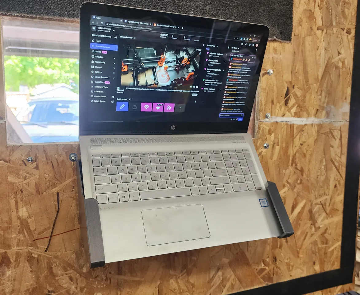 Drop-in Laptop Wall Brackets by Triple G Workshop | Download free STL ...