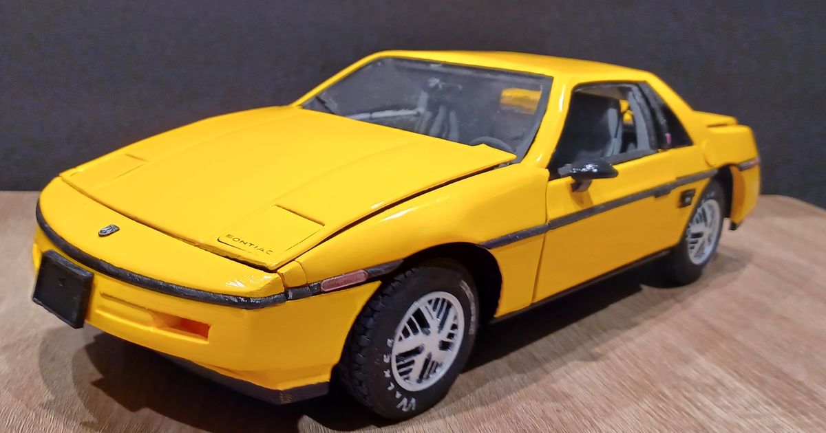 Fully Detailed 1/12th Scale 1987 Fiero Model by Walker3DTexan ...