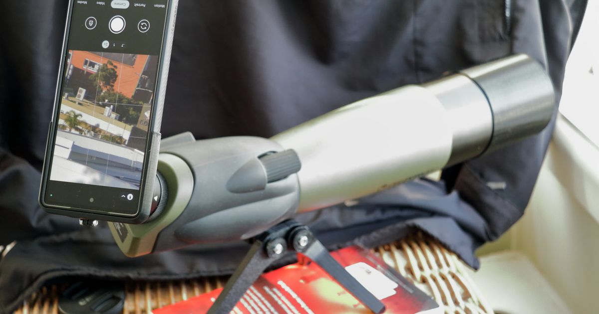 Spotting Scope Phone Holder by Steve | Download free STL model ...