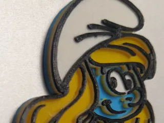 Smurfette keychain by Martin Šlefr | Download free STL model ...