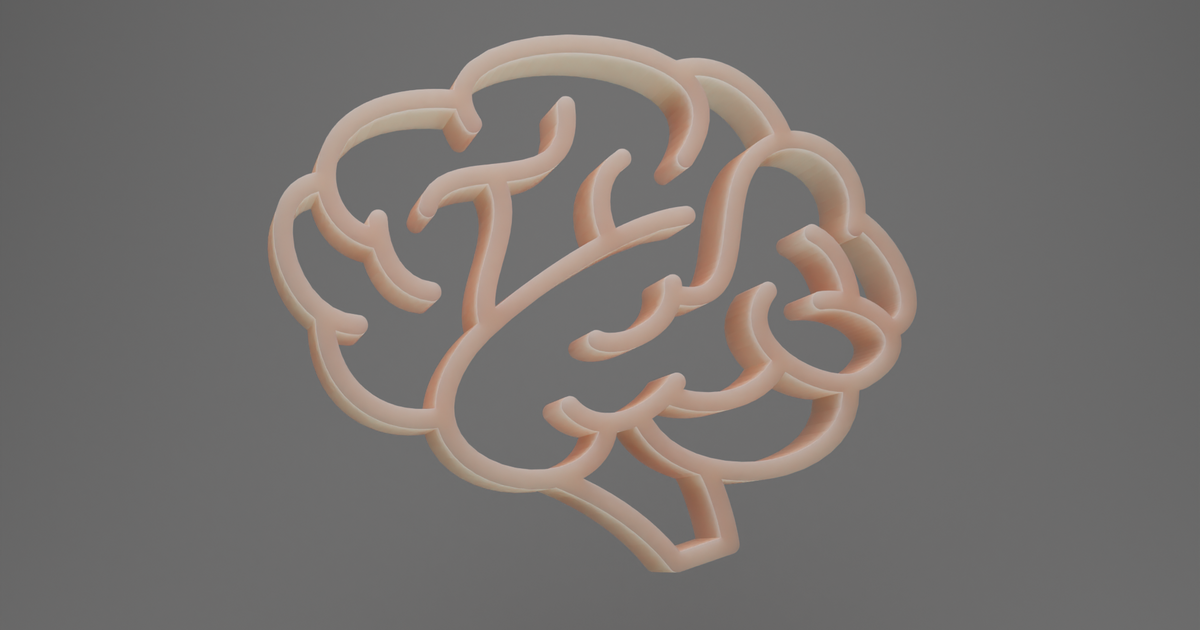 Brain 3d Line art by Cooldude | Download free STL model | Printables.com