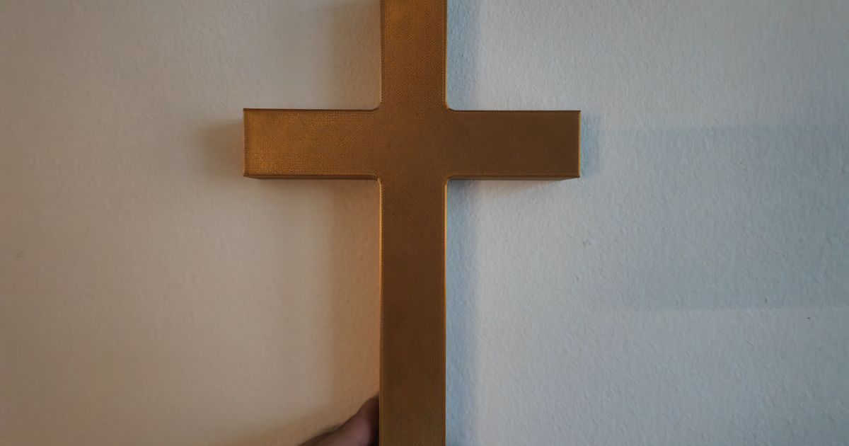 Christian Cross by Pavel Douděra | Download free STL model | Printables.com