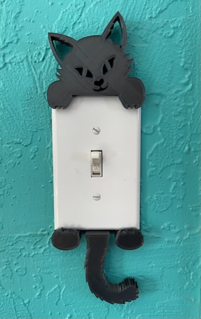 Cat Switch Plate Decoration by MKNielsen10 | Download free STL model ...