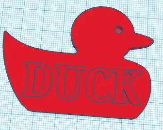 2d duck by James Lin | Download free STL model | Printables.com