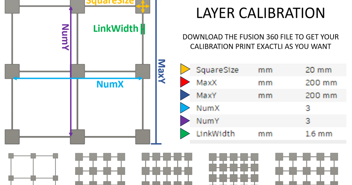 First Layer Calibration. Download the parametric file by Addi(c)tiveManufacturing | Download ...