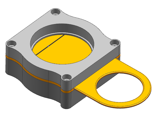 Dust extractor sliding gate for HT pipe 50mm by coxx | Download free ...