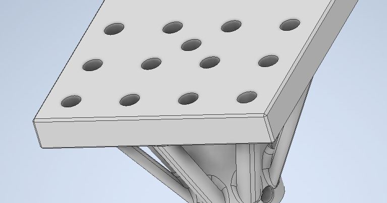 100 mm Plattform für 25 mm Pfosten by Open-Laboratory | Download free STL model | Printables.com