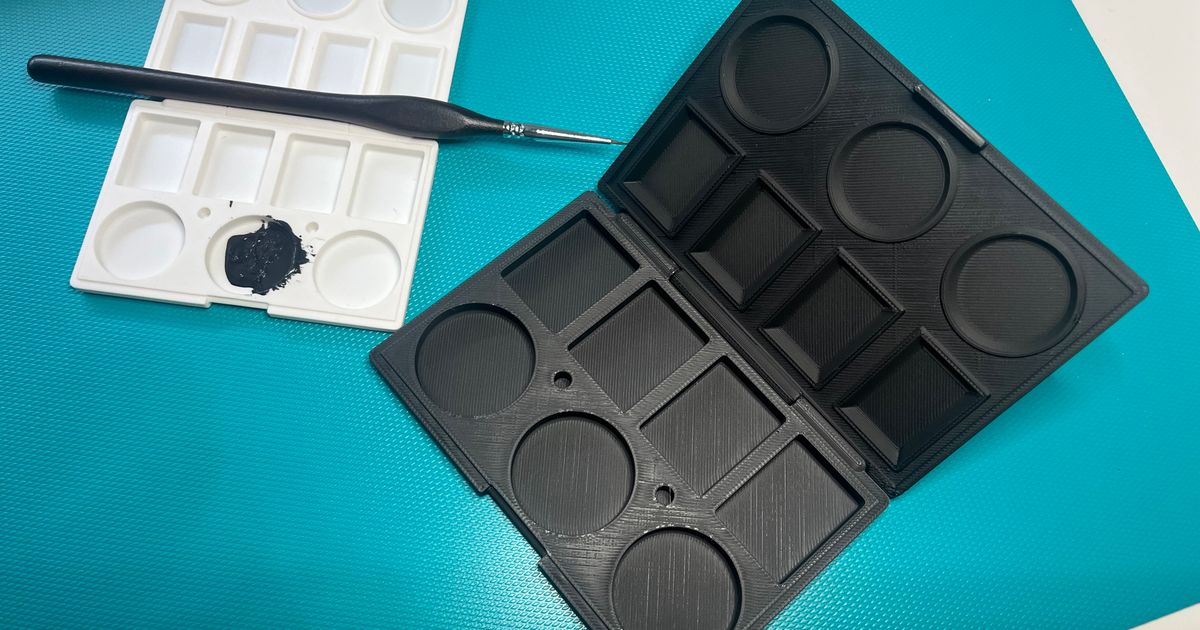 [Print in place] Paintbox by FunkyArt | Download free STL model ...