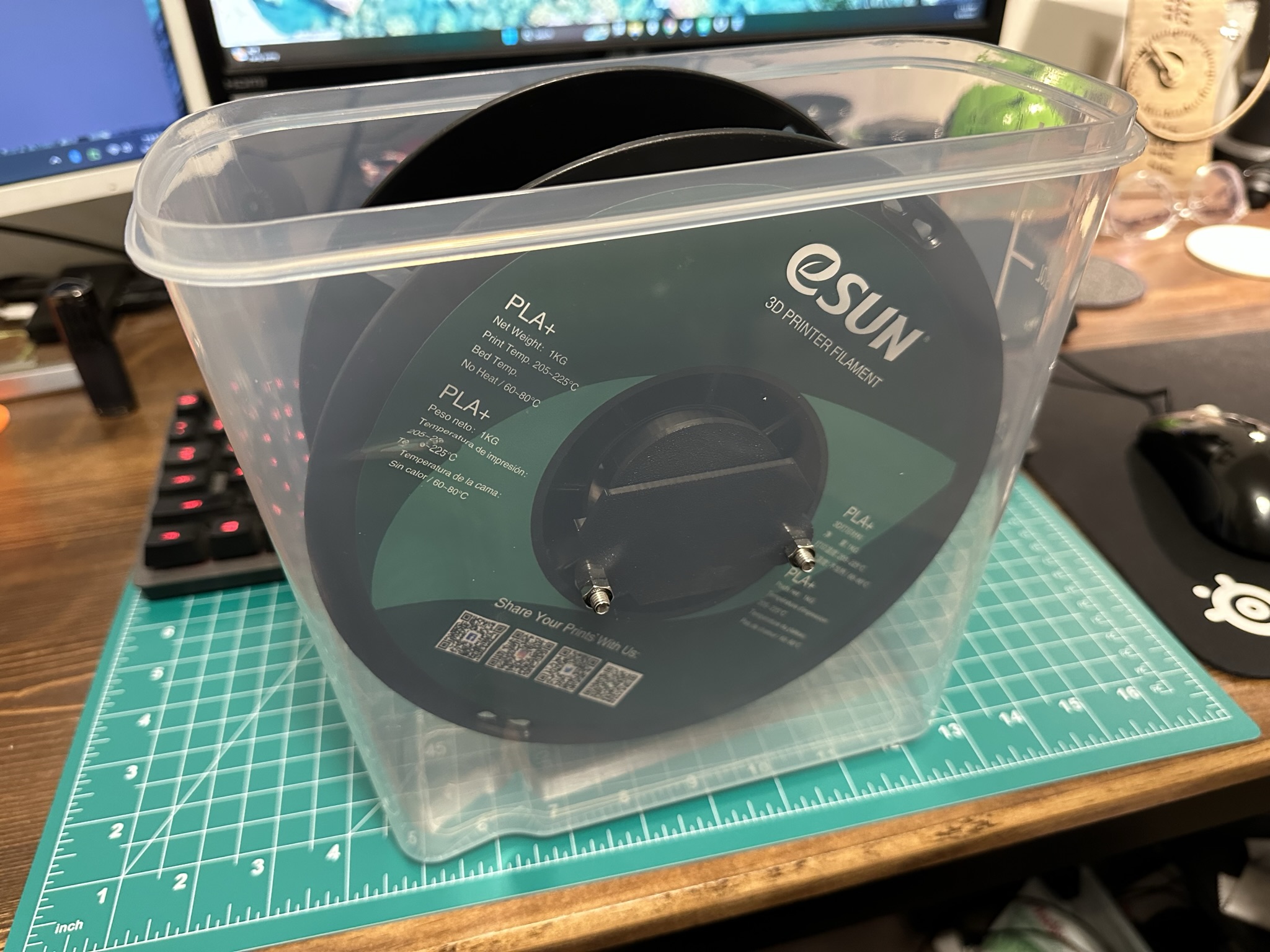 Dry Box Spool Holder by ghaobren | Download free STL model | Printables.com