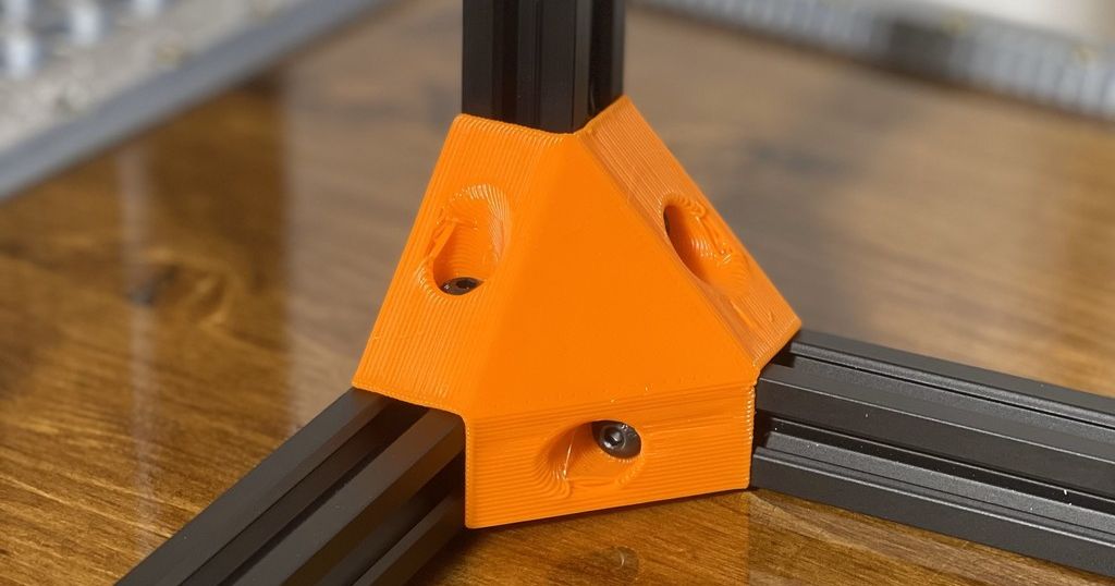 Corner Bracket for 2020 Square Corner by BubsBuilds | Download free STL ...