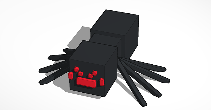 Minecraft Spider Figurine by Shark_Byte | Download free STL model ...