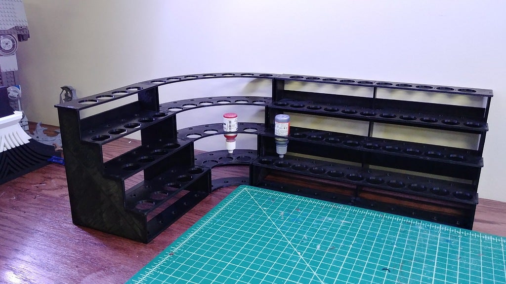 Modular Hobby Paint Rack - Inside Corner by Greg S | Download free STL ...