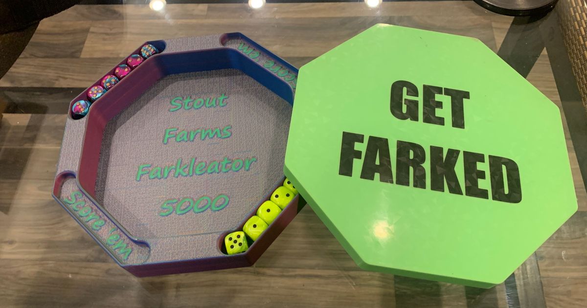 Farkle Dice Board by V4VanGelder | Download free STL model | Printables.com