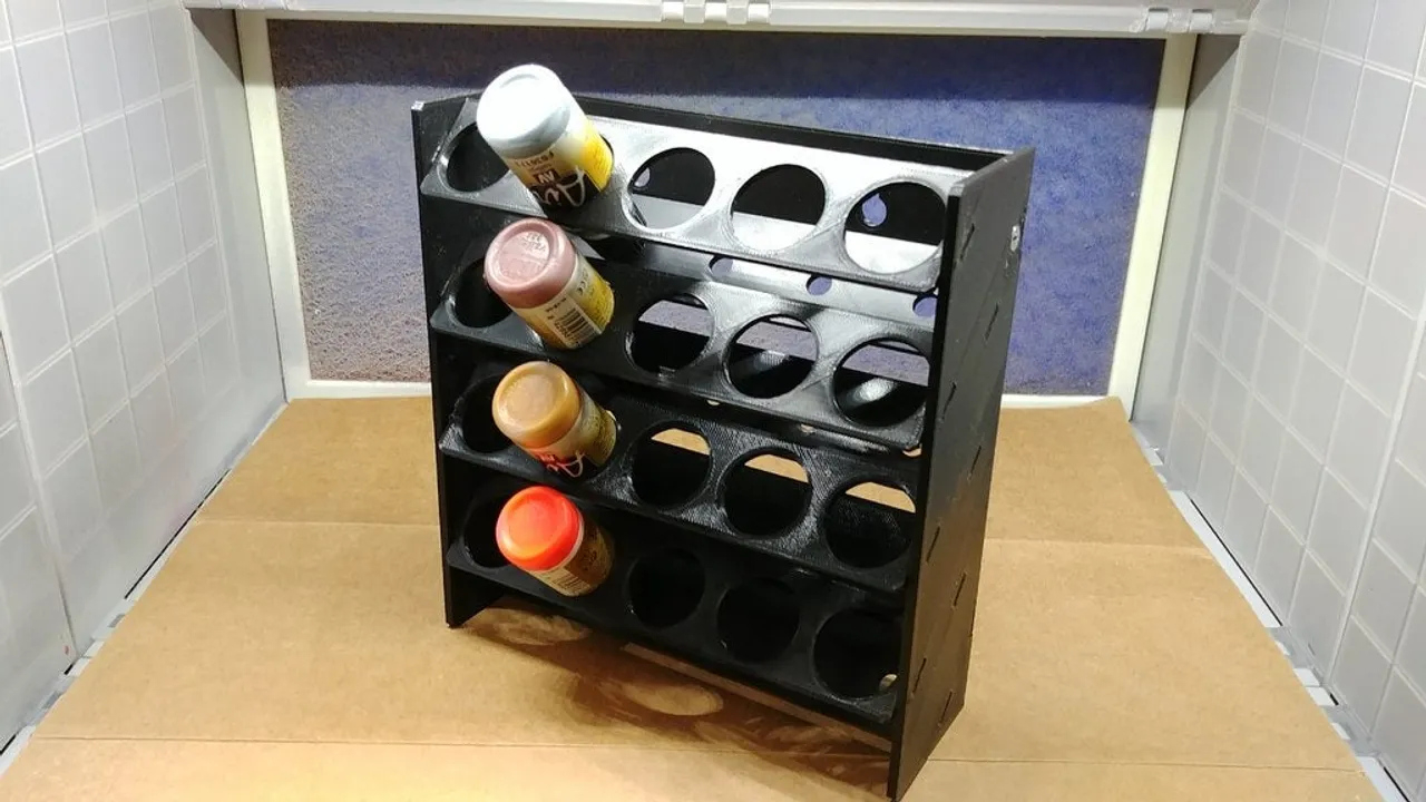 Modular Hobby Paint Rack - Small Wall Hanging by Greg S | Download free ...