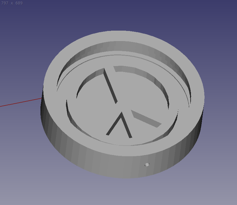 Peace Light / shadow box by B&B TECH | Download free STL model ...