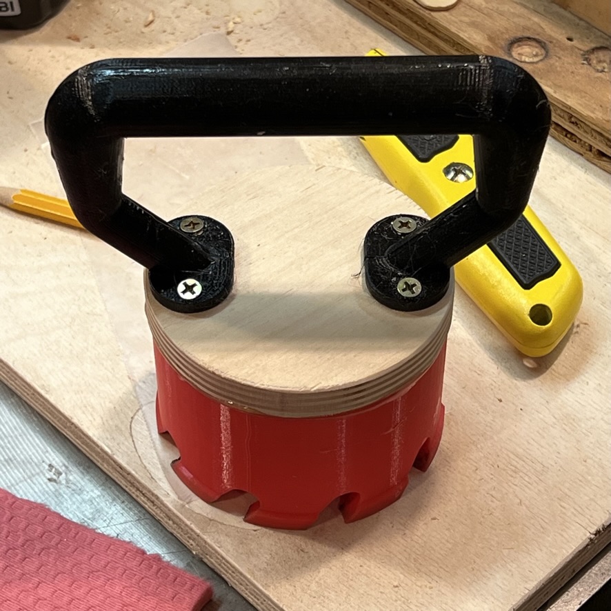 D Handle to mount on a flat horizontal surface, screws or glue by ...
