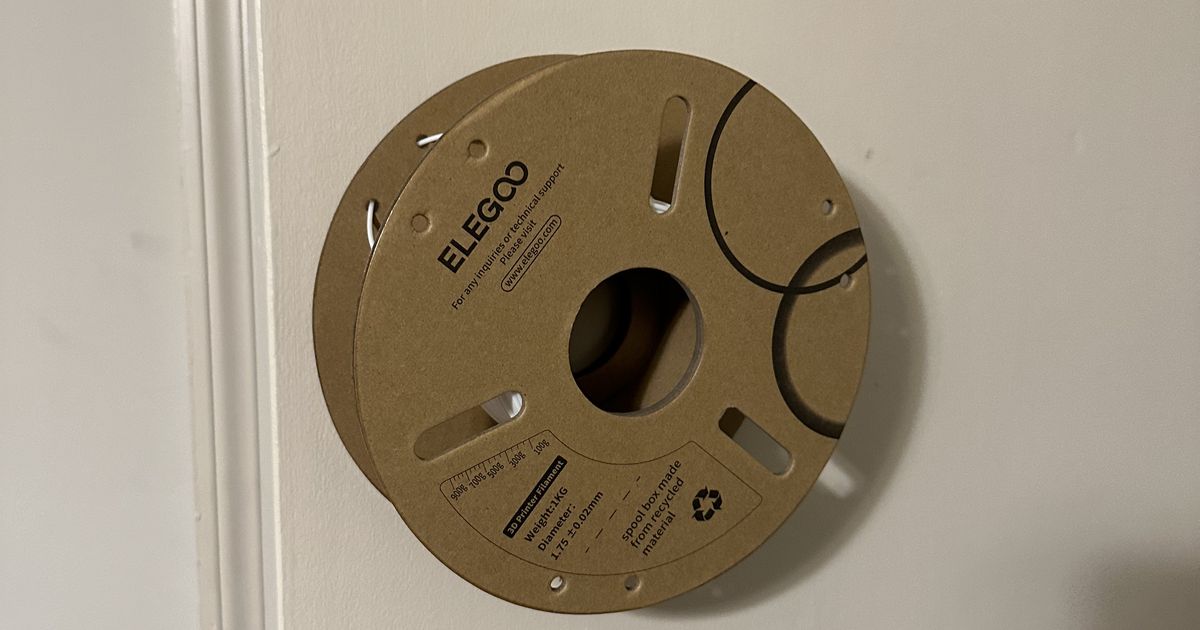 Command Strip Filament Spool Holder by R_mix | Download free STL model ... Command Strip Filament Spool Holder by R_mix | Download free STL model ...