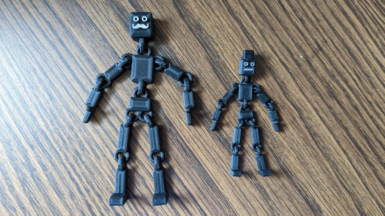 Print In Place Mustache Ragdoll Bot by DR 3D | Download free STL model ...