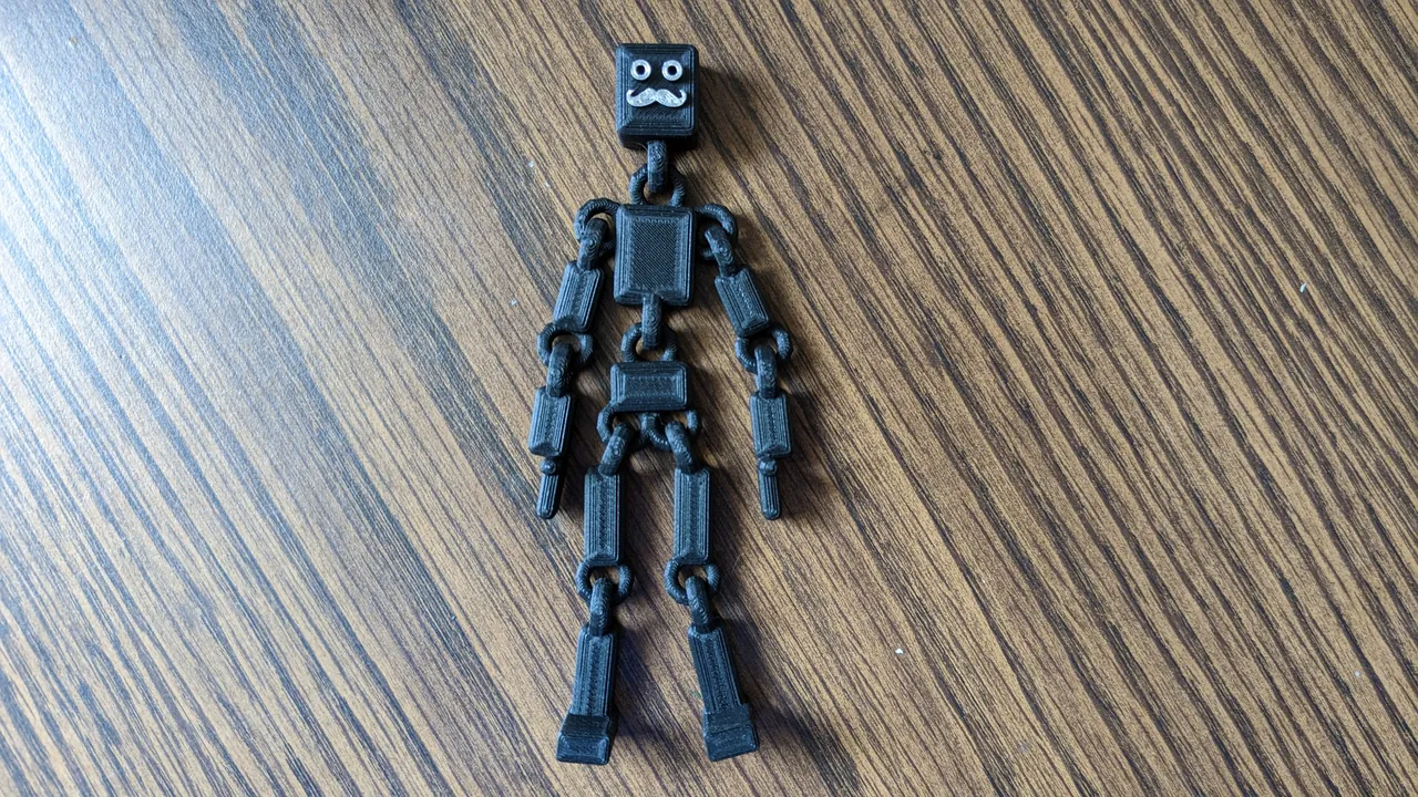 Print In Place Mustache Ragdoll Bot by DR 3D | Download free STL model ...