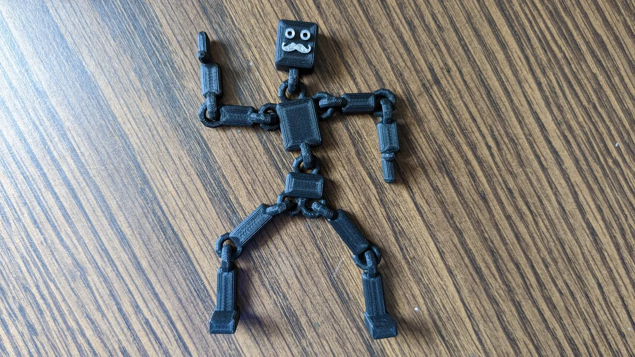 Print In Place Mustache Ragdoll Bot by DR 3D | Download free STL model ...