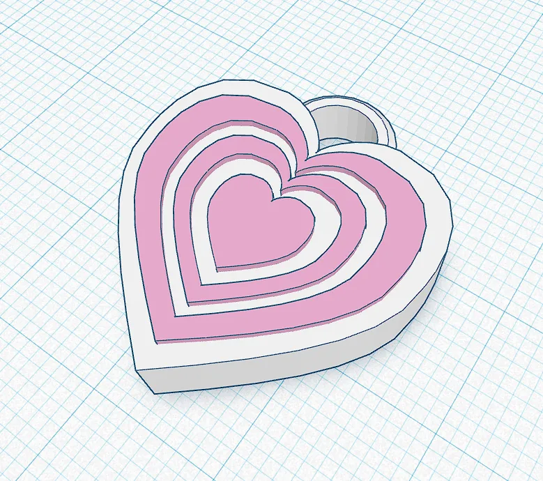 Heart Keychain/Charm by garlicbreadhotpocket | Download free STL model ...