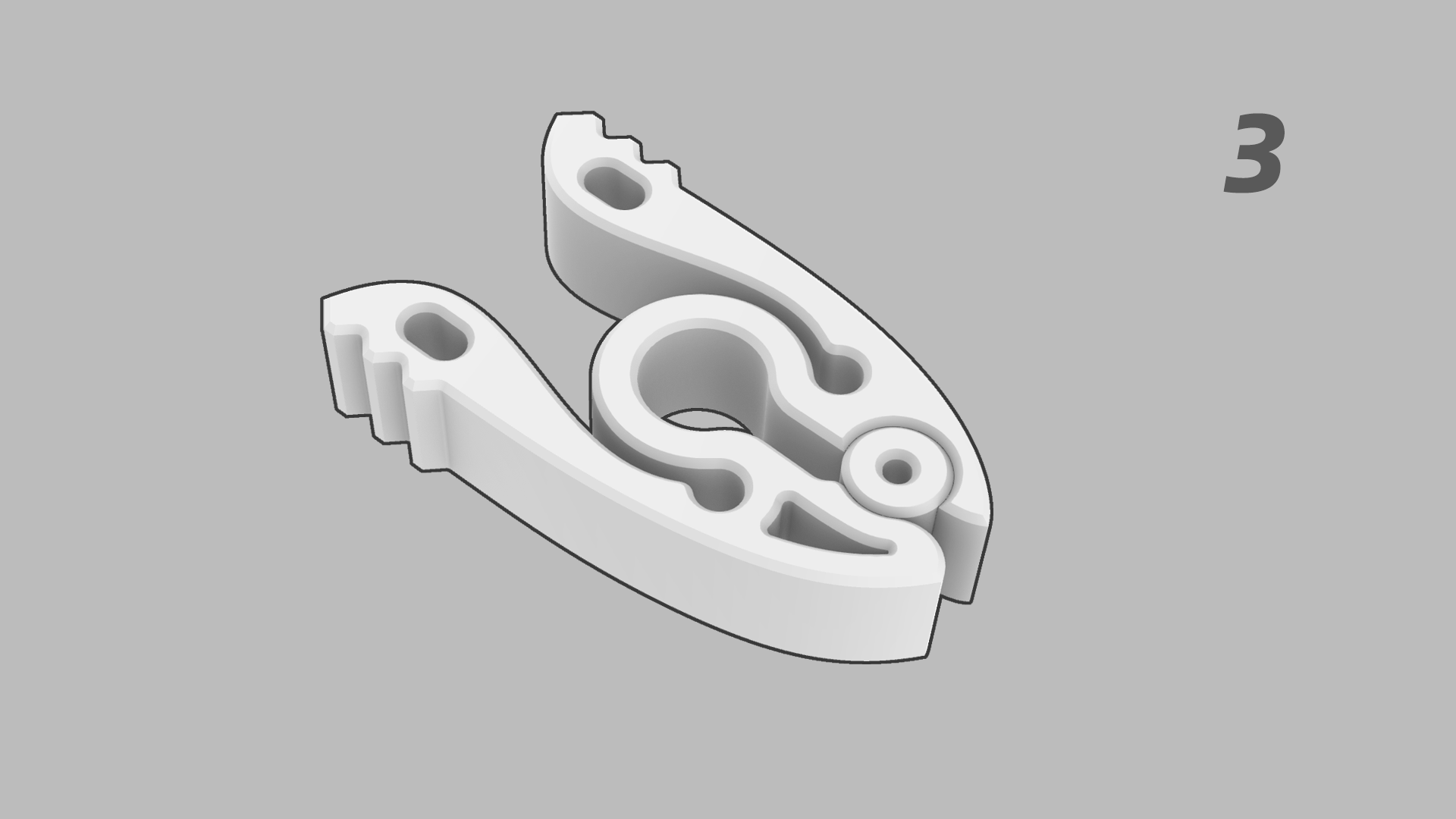 Clip - with bite force in the initial state by wuguigui | Download free STL model | Printables.com