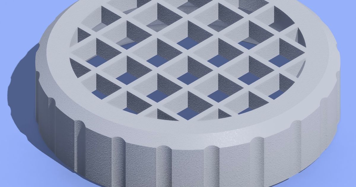 Mason Jar Grid Lid by Michael | Download free STL model | Printables.com