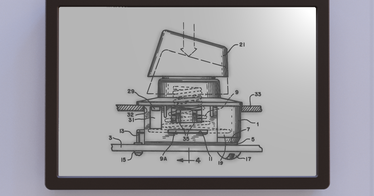 Key Switch Patent Art by Ken Mills | Download free STL model ...