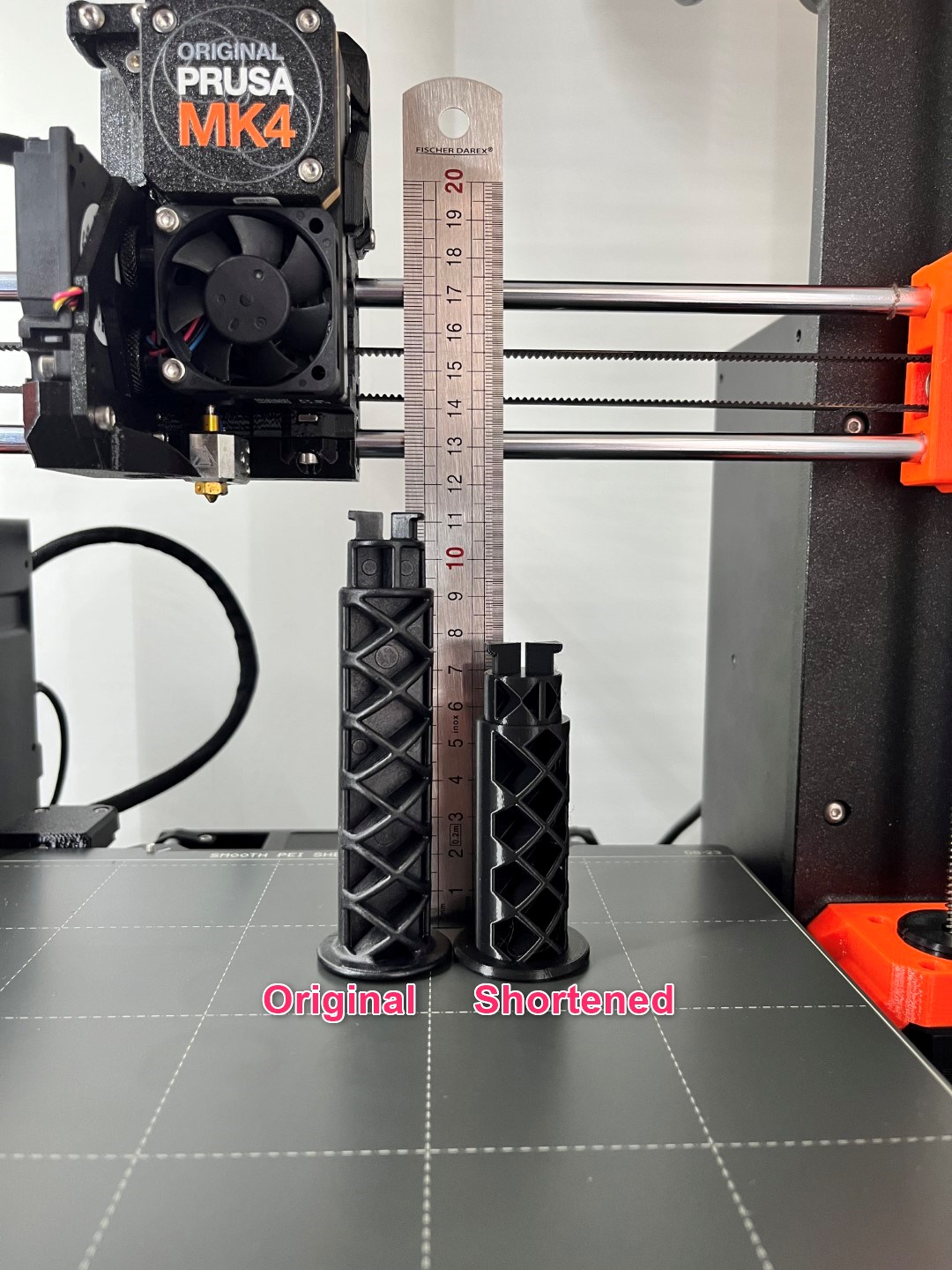 Prusa MK4 / MK3 Shortened Spool Holder Endpart by BrunoLeScribe ...