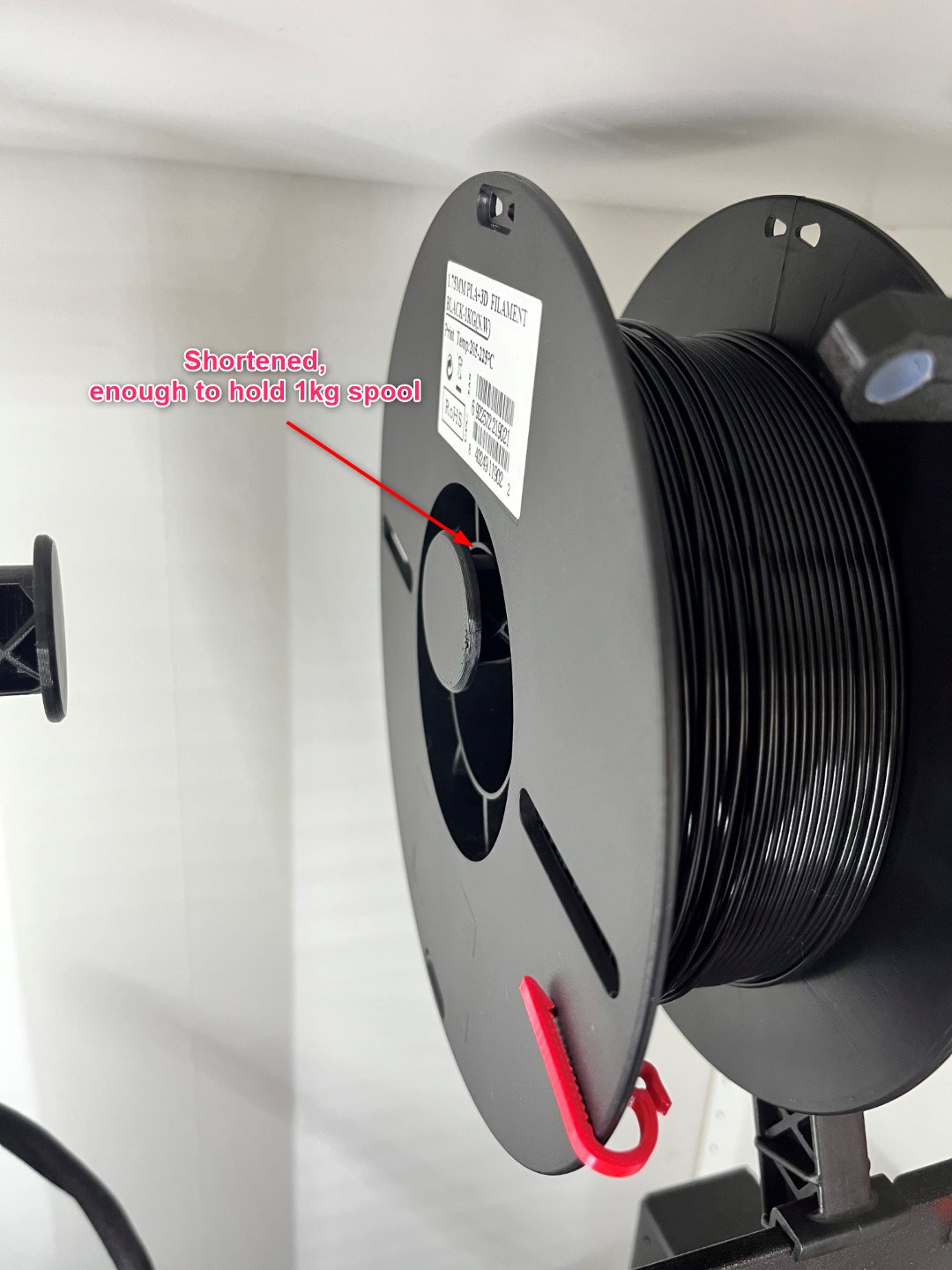 Prusa MK4 / MK3 Shortened Spool Holder Endpart by BrunoLeScribe | Download free STL model ...