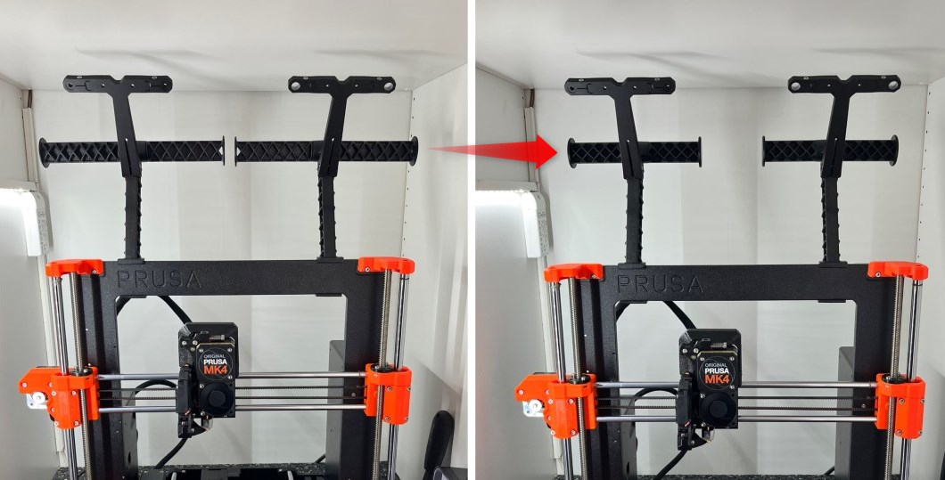 Prusa MK4 / MK3 Shortened Spool Holder Endpart by BrunoLeScribe ...