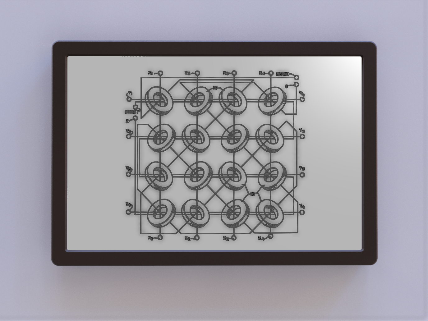 Magnetic Core Memory Patent Art by Ken Mills | Download free STL model ...