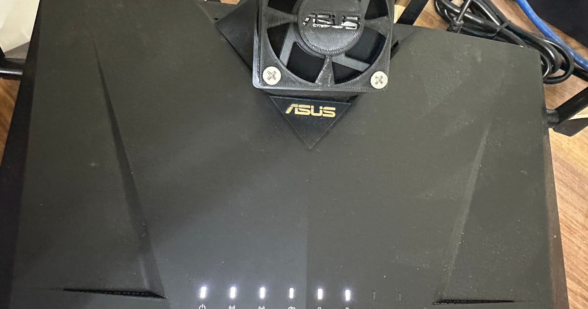 ASUS Router 88U family cooling fan by UoAoE3D | Download free STL model ...