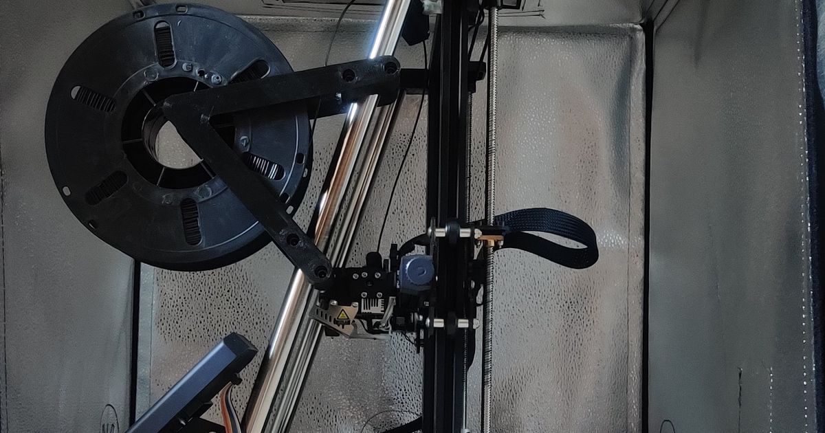 Ender3s1 low profile, enclosed Spool holder by Hot Snot | Download free ...