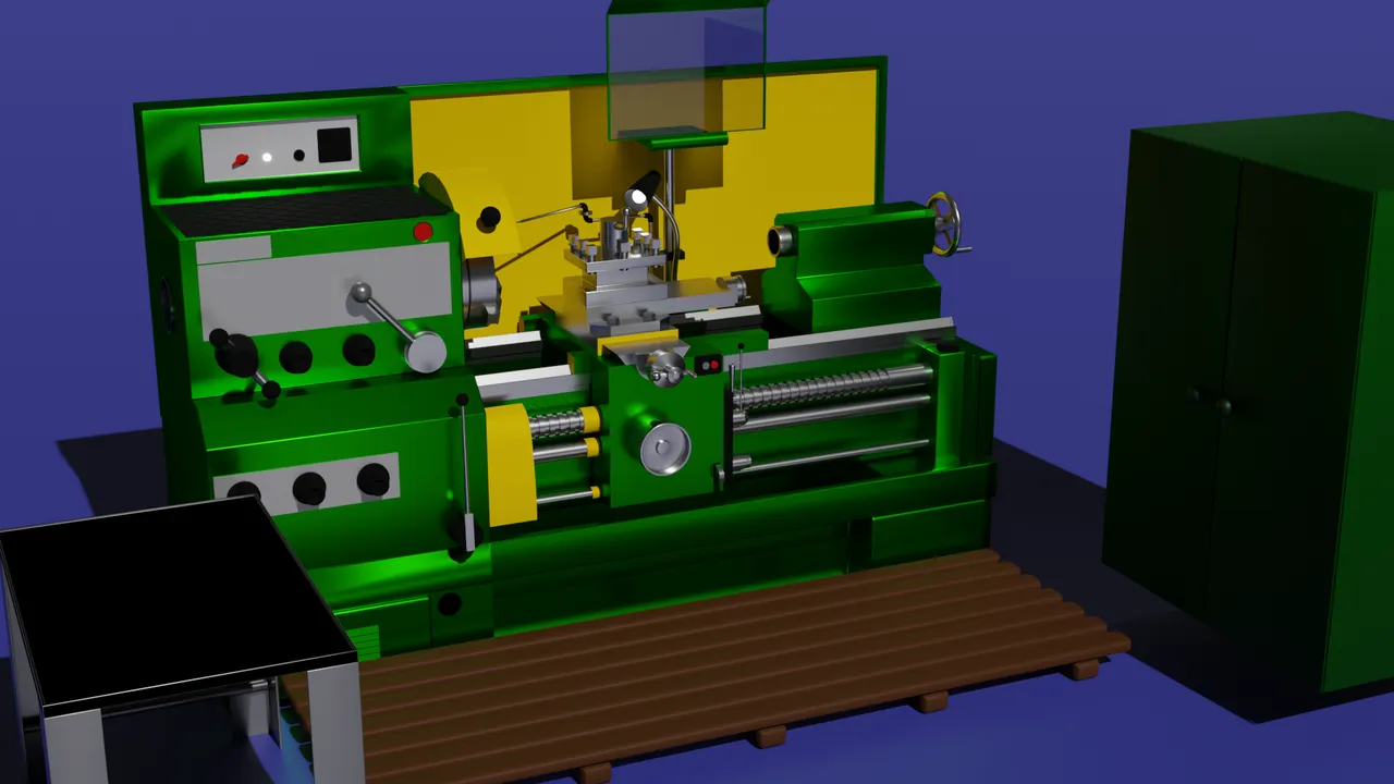 lathe 16k20 by prostoi | Download free STL model | Printables.com