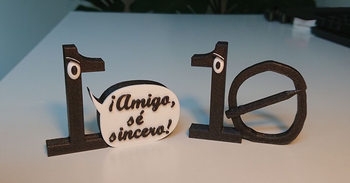 Spanish Pun: ¡Se Sincero! by Benchy McBenchface | Download free STL model | Printables.com
