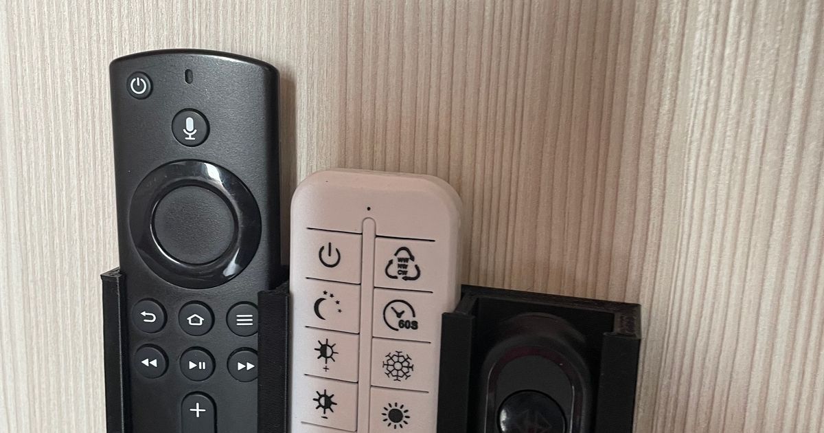 Amazon Fire Stick remote organizer by Daniele | Download free STL model ...